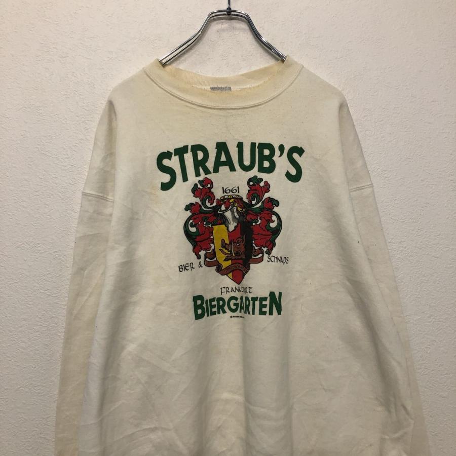 FRUIT OF THE LOOM プリント スウェット トレーナー XL ホワイト グリーン レッド アメリカ製 STRAUB'S 古着卸 アメリカ仕入 a509-6290 : 古着屋DEN ...