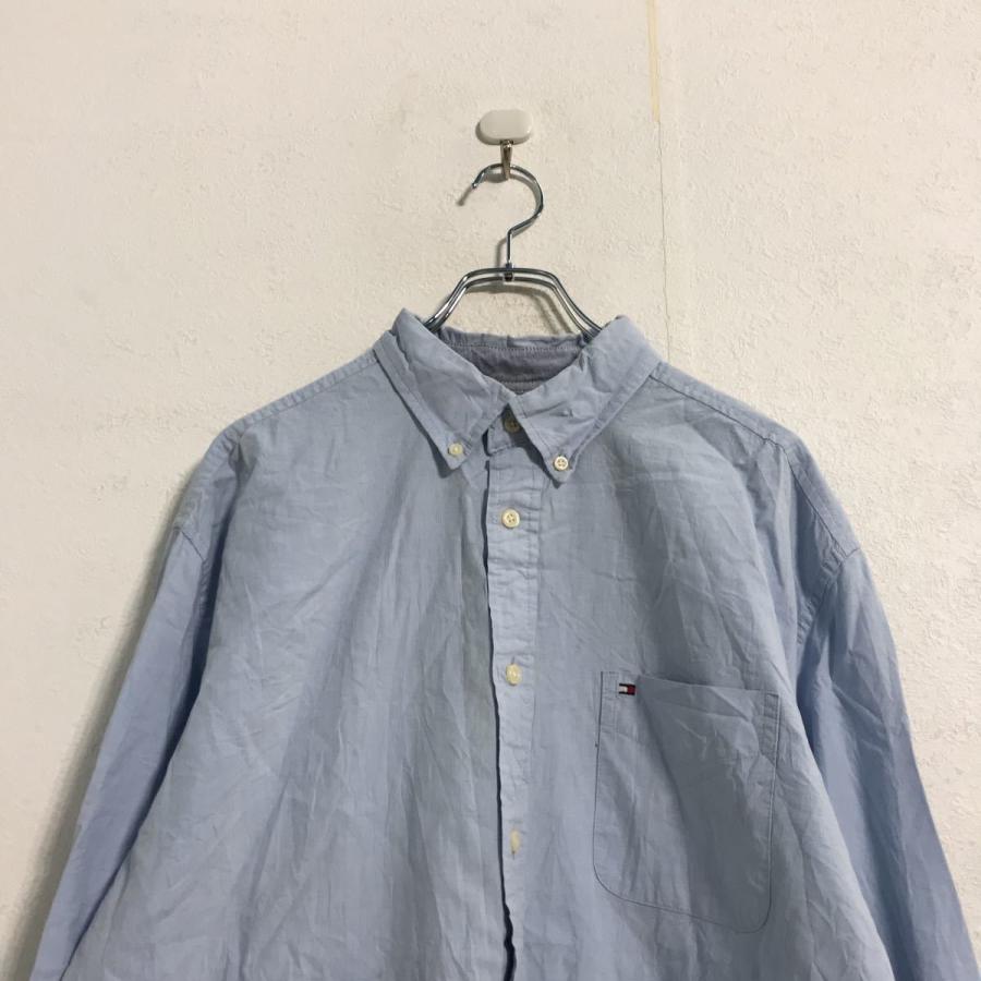 TOMMY HILFIGER 長袖 無地 シャツ XL ブルー トミーヒルフィガー ボタンダウン 古着卸 アメリカ仕入 a509-6367 : 古着屋DEN ヤフーショッピング店 - 通販 ...