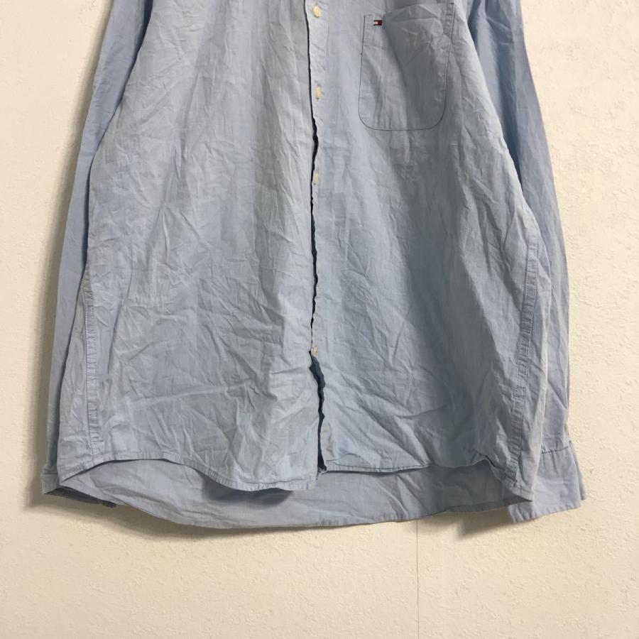 TOMMY HILFIGER 長袖 無地 シャツ XL ブルー トミーヒルフィガー ボタンダウン 古着卸 アメリカ仕入 a509-6367 : 古着屋DEN ヤフーショッピング店 - 通販 ...