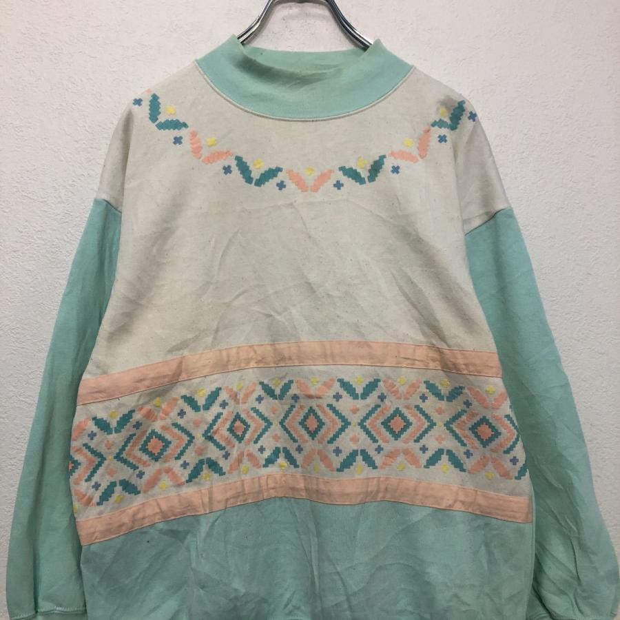 NORTHERN プリント スウェット トレーナー レディース L〜 ホワイト グリーン ピンク パステルカラー 古着卸 アメリカ仕入 a510-5152 : 古着屋DEN ヤフーショッピング ...