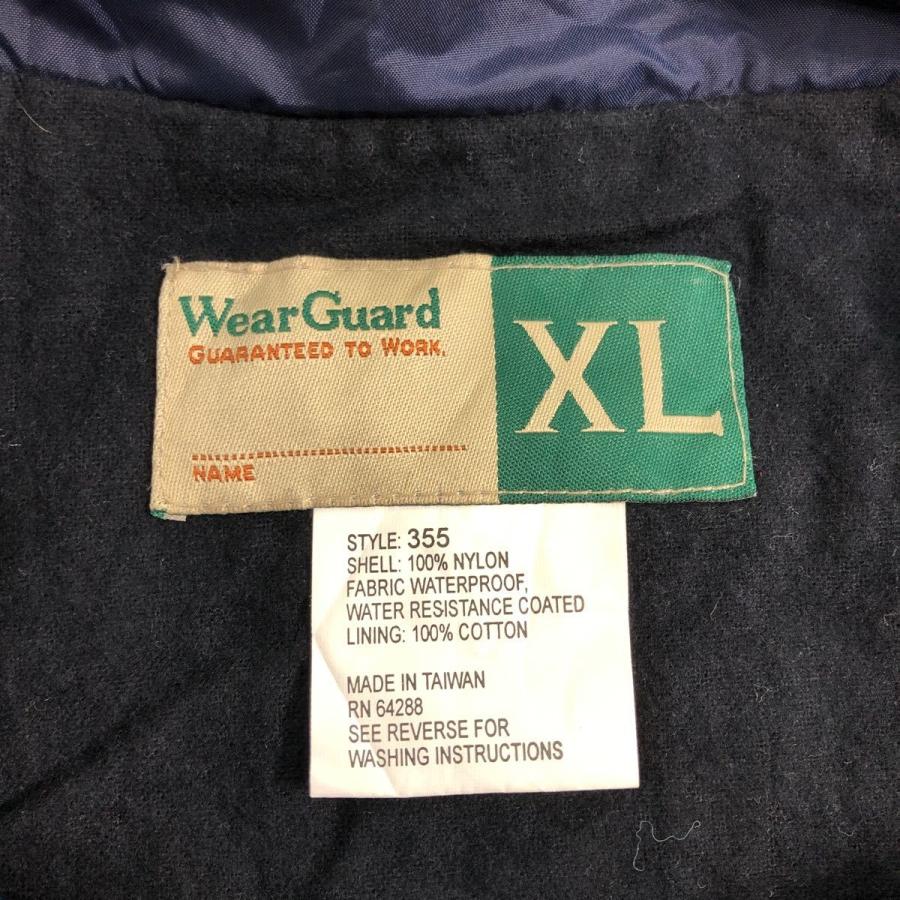 WearGuard ナイロンジャケット XL ネイビー ウェアガード ブルゾン ボタン 刺繍 ポケット 古着卸 アメリカ仕入 a510 ...