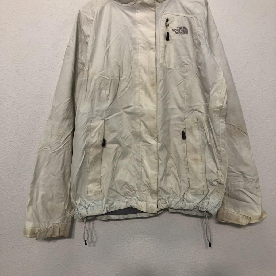 THE NORTH FACE マウンテンパーカー レディース M ホワイト グレー ノースフェイス ジップアップ 刺繍 古着卸 アメリカ仕入 a510-5866 : a510-5866 ...