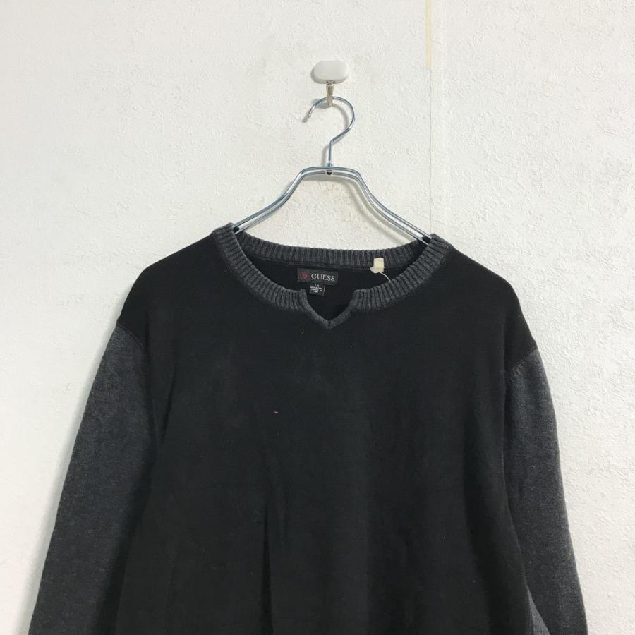 GUESS コットン ニット セーター L グレー ブラック ゲス 薄手 古着卸 アメリカ仕入 a510-6147 : 古着屋DEN ヤフーショッピング店 - 通販 - Yahoo!ショッピング