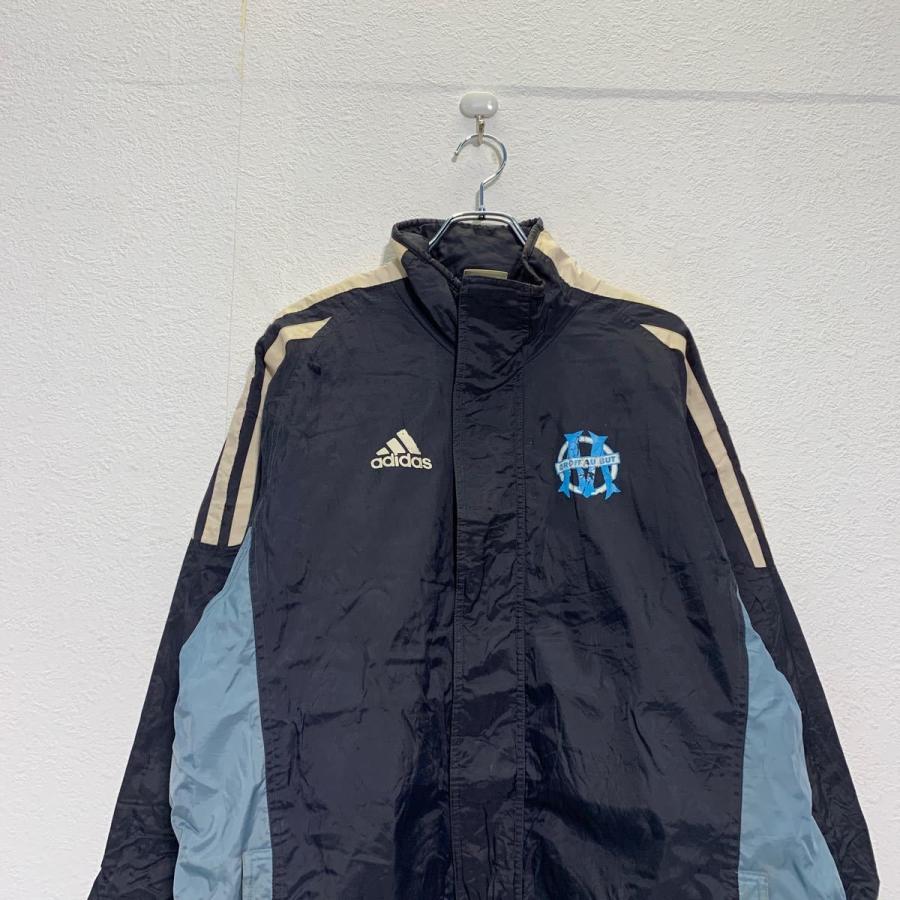 adidas ジップアップ ダウン・中綿ジャケット L ブラック ブルー アディダス 古着卸 アメリカ仕入 a512-5347 : 古着屋 ...