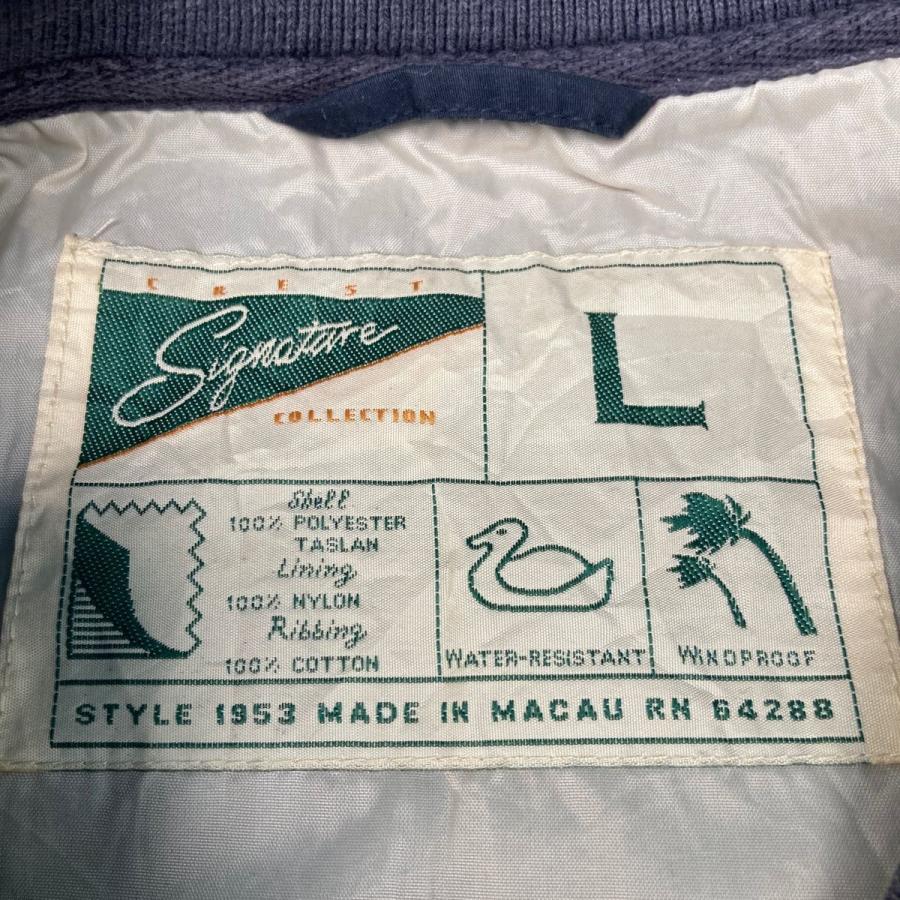 Signatare プルオーバー ジャケット L ネイビー 企業ロゴ 古着卸 アメリカ仕入 a601-5017 : 古着屋DEN ヤフー ...