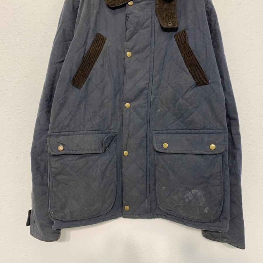 中古 古着 SAVVY CITIZEN キルティング オイルドジャケット XL位 ネイビー 英国製 ビッグサイズ 古着卸 アメリカ仕入 a601-5023 :a601-5023:古着屋DEN ...