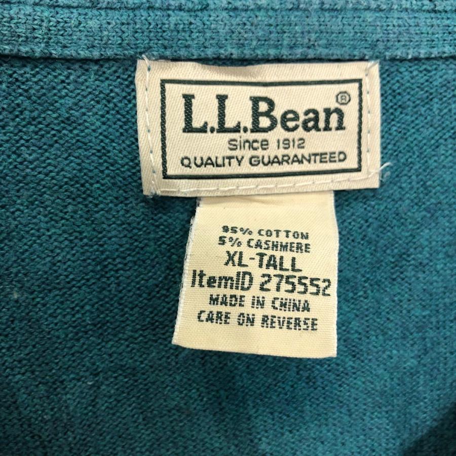 L.L.Bean 混紡 ニット セーター XL-T グリーン エルエルビーン コットン カシミヤ Vネック トール 古着卸 アメリカ仕入 a601-5162 : 古着屋DEN ヤフー ...