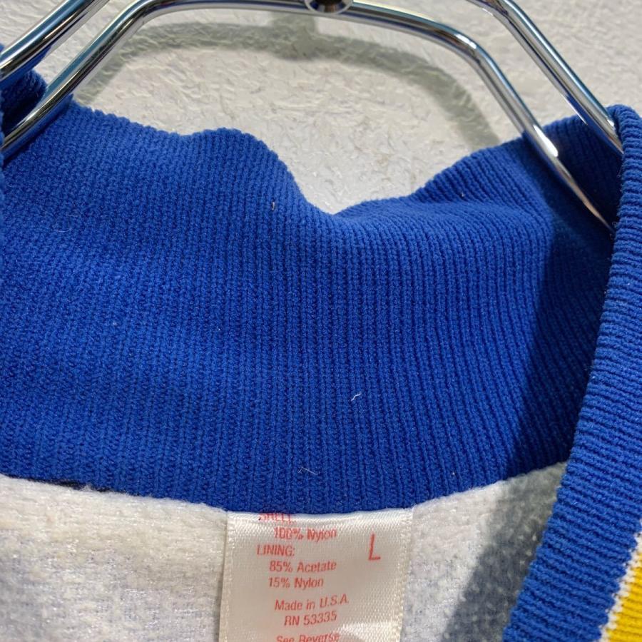 ナイロン スタジャン L ブルー イエロー ポケット 古着卸 アメリカ仕入 a601-5328 : 古着屋DEN ヤフーショッピング店 - 通販 - Yahoo!ショッピング