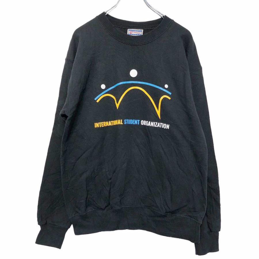 Hanes プリント スウェット トレーナー S ブラック イエロー ブルー ホワイト ヘインズ 古着卸 アメリカ仕入 a601-6538 : a601-6538 : 古着屋DEN ヤフー ...