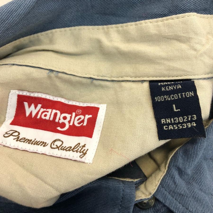 Wrangler 長袖 シャツ L ブルー ラングラー ワーク 古着卸 アメリカ仕入 a601-6808 : 古着屋DEN ヤフーショッピング店 - 通販 - Yahoo!ショッピング