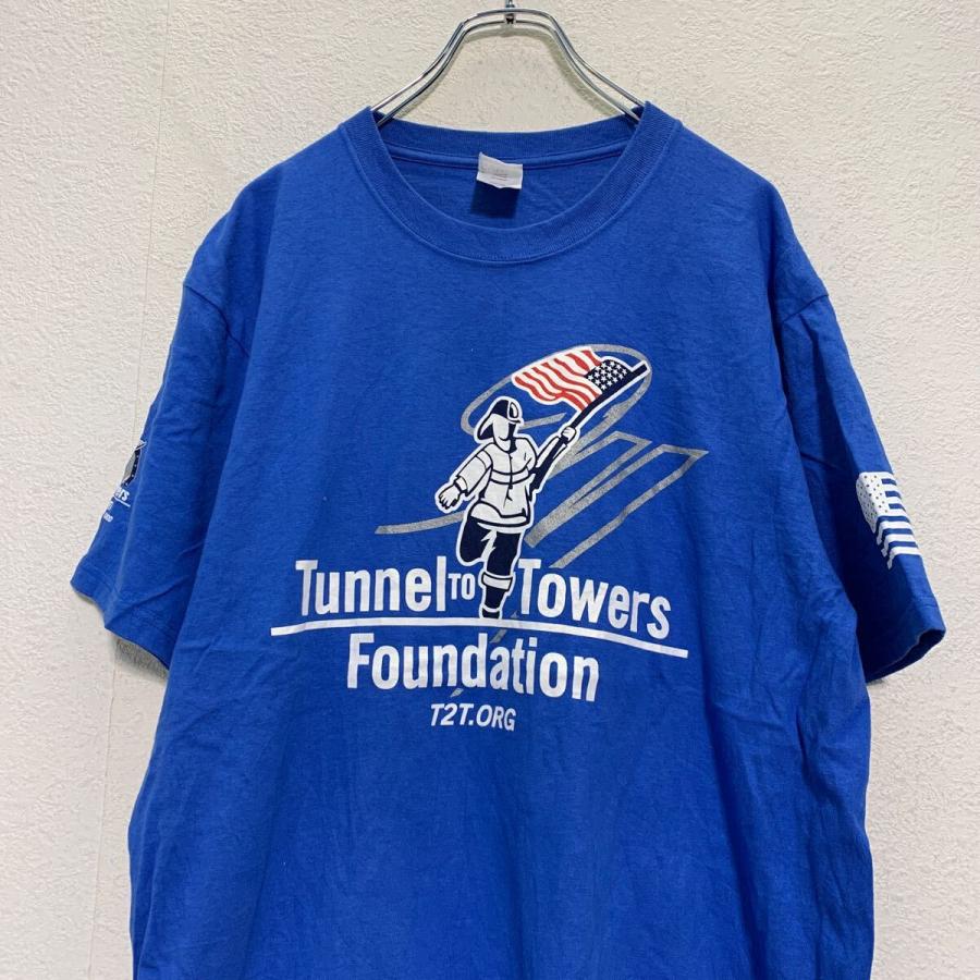 PORT&COMPANY 半袖 プリントTシャツ L ブルー シルバー USA製 袖プリント バックプリント 星条旗 古着卸 アメリカ仕入 a603-6802 : a603-6802 : 古着 ...