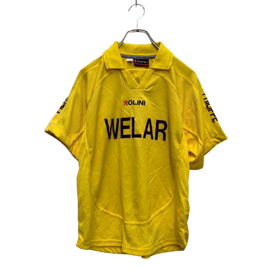 Rolini 半袖 プリントTシャツ XS イエロー ジャージ サッカーシャツ ユニホーム スポーツ 古着卸 アメリカ仕入 a604-5067 ...