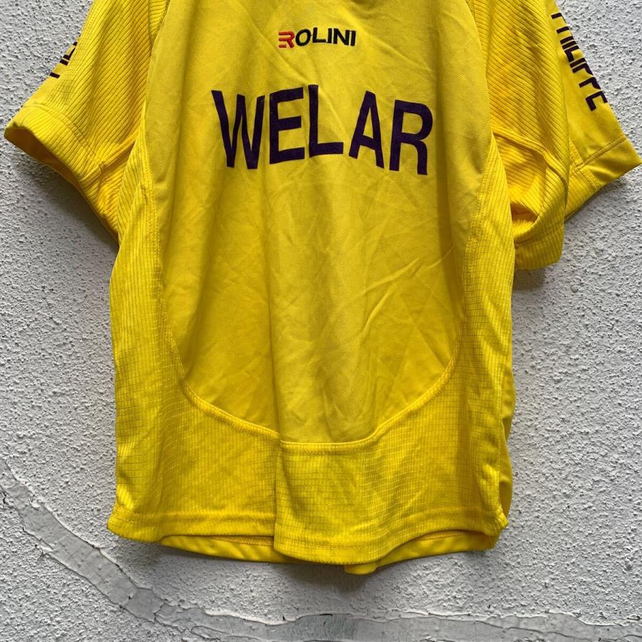Rolini 半袖 プリントTシャツ XS イエロー ジャージ サッカーシャツ ユニホーム スポーツ 古着卸 アメリカ仕入 a604-5067 ...