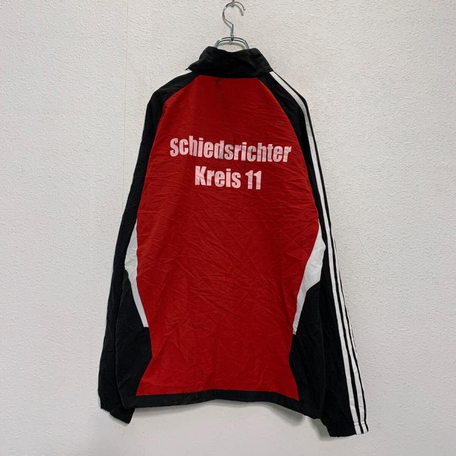 adidas ジップアップ ナイロンジャケット XL〜 ブラック レッド アディダス バックプリント ポリエステル 古着卸 アメリカ仕入 a604-6071 : 古着屋DEN ヤフー ...