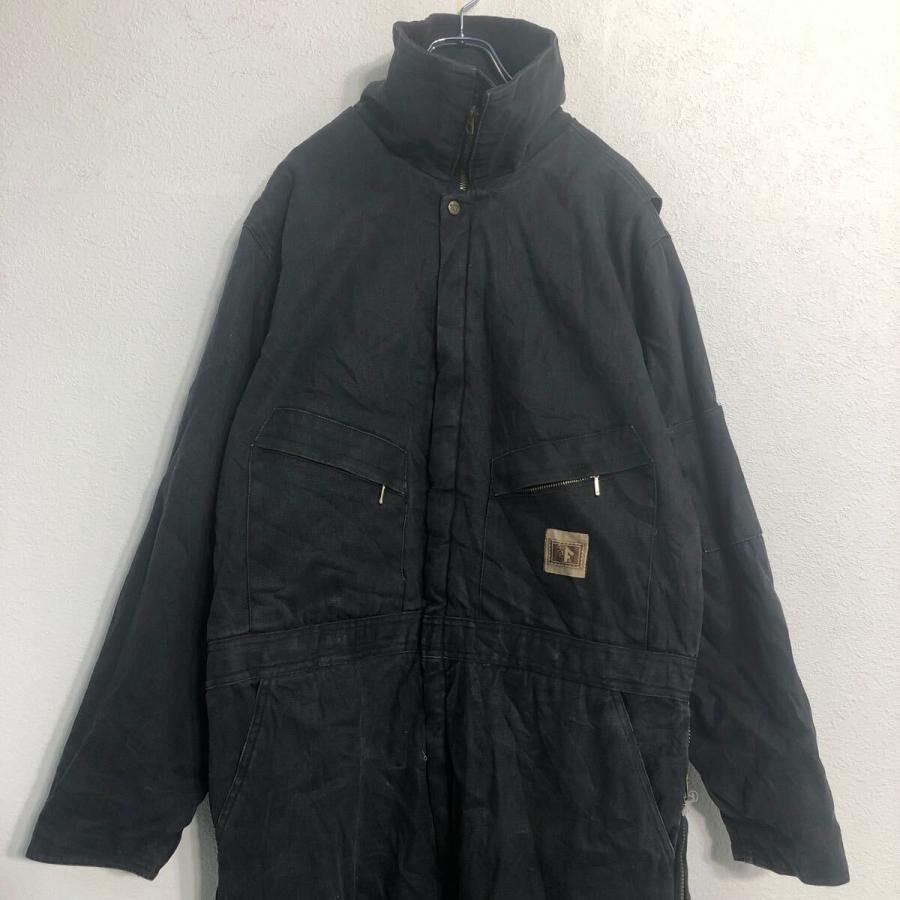Field N’ Forest 長袖 中綿 つなぎ W44 ブラック ダック 作業着 ワークウェア オールインワン 古着卸 アメリカ仕入 ...
