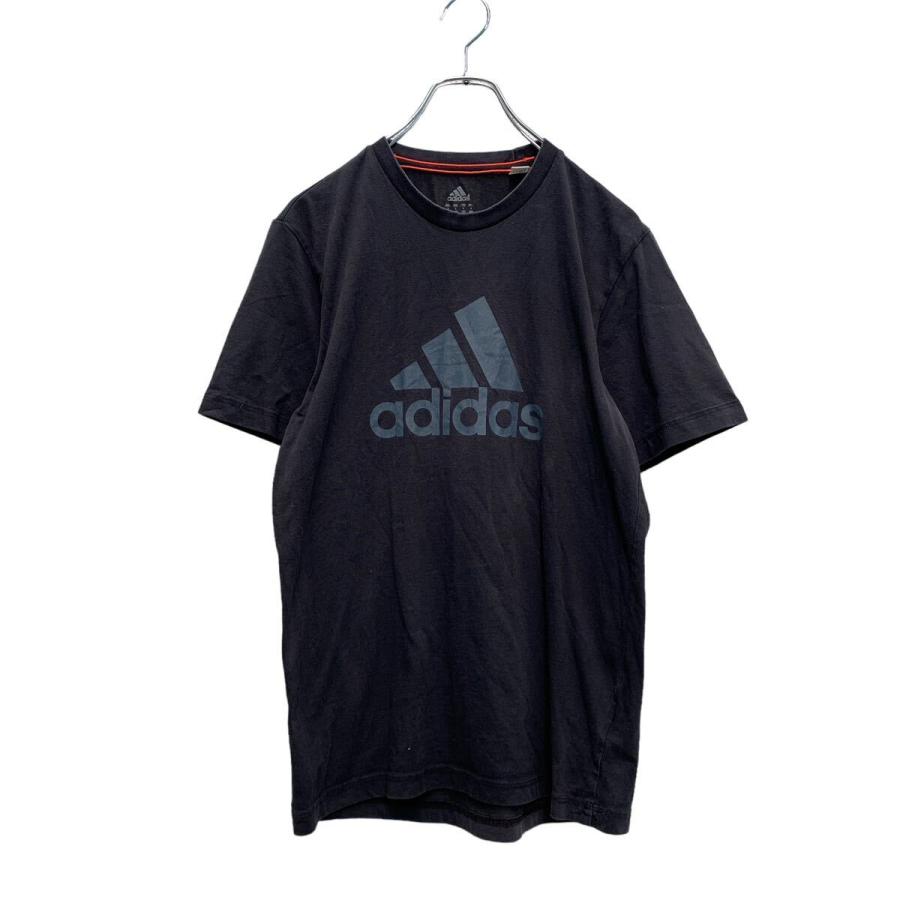 adidas 半袖 ロゴTシャツ S ブラック アディダス クルーネック クライマライトコットン ビッグロゴ 古着卸 アメリカ仕入 a604-6604 : 古着屋DEN ヤフーショッピング店 ...