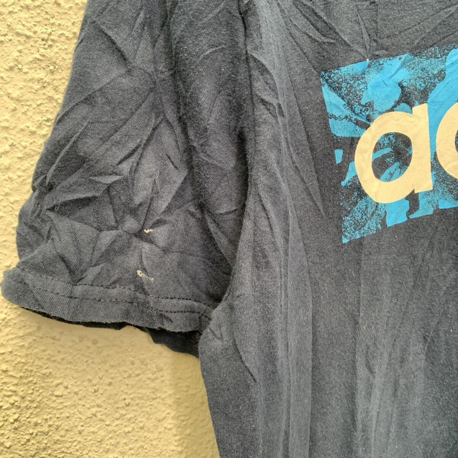 adidas 半袖 プリントTシャツ M ネイビー ブルー アディダス クルーネック ロゴ 古着卸 アメリカ仕入 a604-6656 : 古着屋DEN ヤフーショッピング店 - 通販 ...