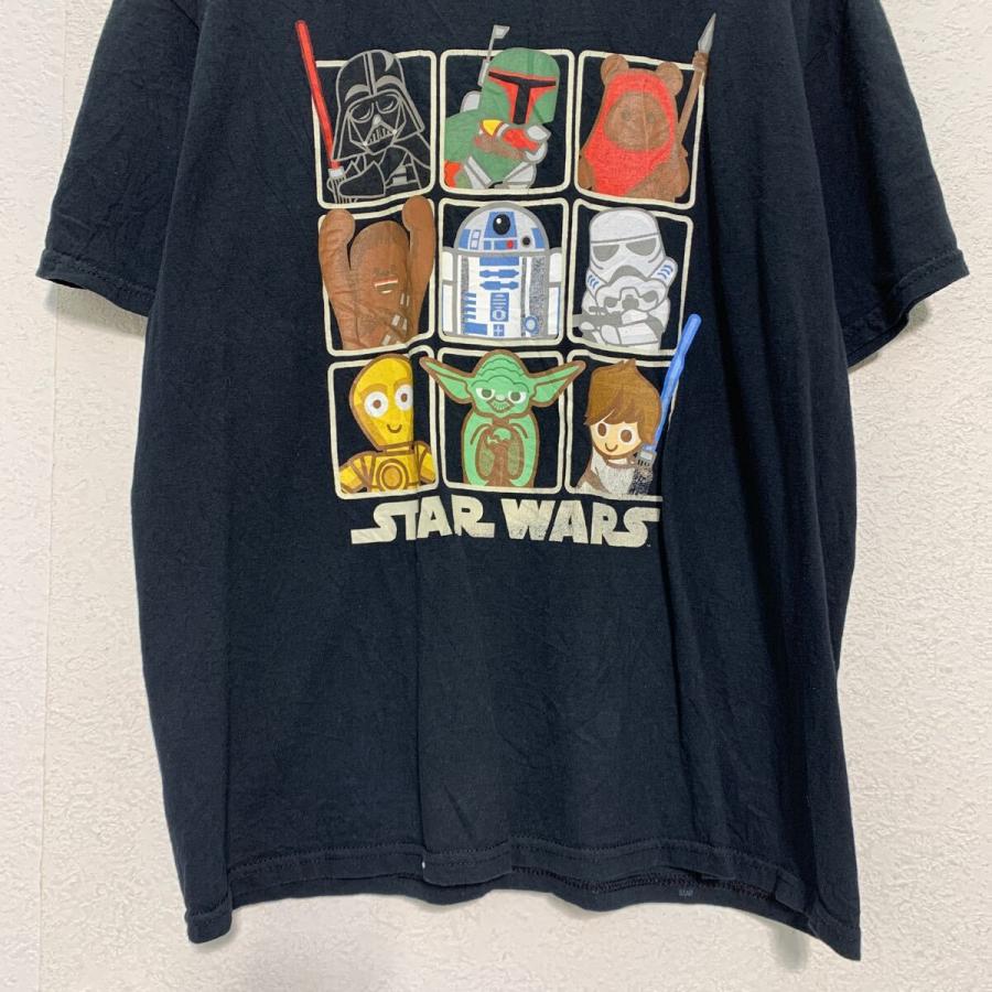 STAR WARS 半袖 キャラクター プリントTシャツ XL ブラック スターウォーズ クルーネック デフォルメキャラ 古着卸 アメリカ仕入 a604-6890 : 古着屋DEN ヤフー ...