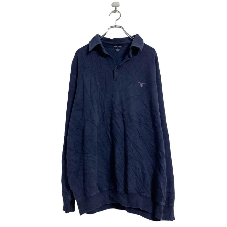 GANT ロゴ スウェット トレーナー 2XL ネイビー ガント ビッグサイズ ハーフボタン 襟付き 古着卸 アメリカ仕入 a604-7259 : 古着屋DEN ヤフーショッピング店 - 通販 ...