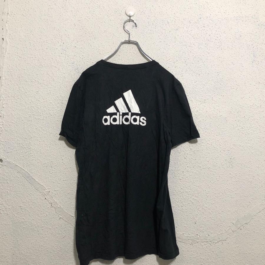 adidas半袖 プリント Tシャツ アディダス L ブラック バックプリント ロゴ スポーツウェア クルーネック 古着卸 アメリカ仕入 a604-7408 : 古着屋DEN ヤフー ...