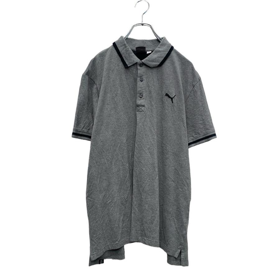 PUMA 半袖 無地ポロシャツ XL グレー プーマ ビッグサイズ ワンポイントロゴ 古着卸 アメリカ仕入 a604-7553 : 古着屋DEN ヤフーショッピング店 - 通販 - Yahoo ...