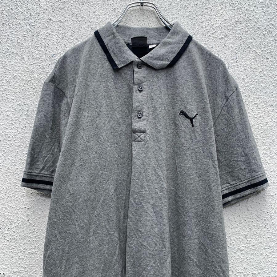 PUMA 半袖 無地ポロシャツ XL グレー プーマ ビッグサイズ ワンポイントロゴ 古着卸 アメリカ仕入 a604-7553 : 古着屋DEN ヤフーショッピング店 - 通販 - Yahoo ...