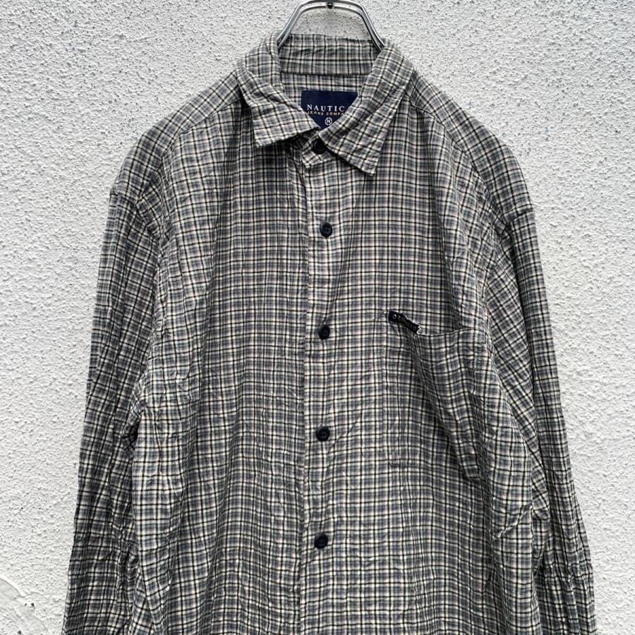 NAUTICA 長袖 チェックシャツ M グリーン ノーティカ ロゴ 古着卸 アメリカ仕入 a606-5733 : 古着屋DEN ヤフーショッピング店 - 通販 - Yahoo!ショッピング
