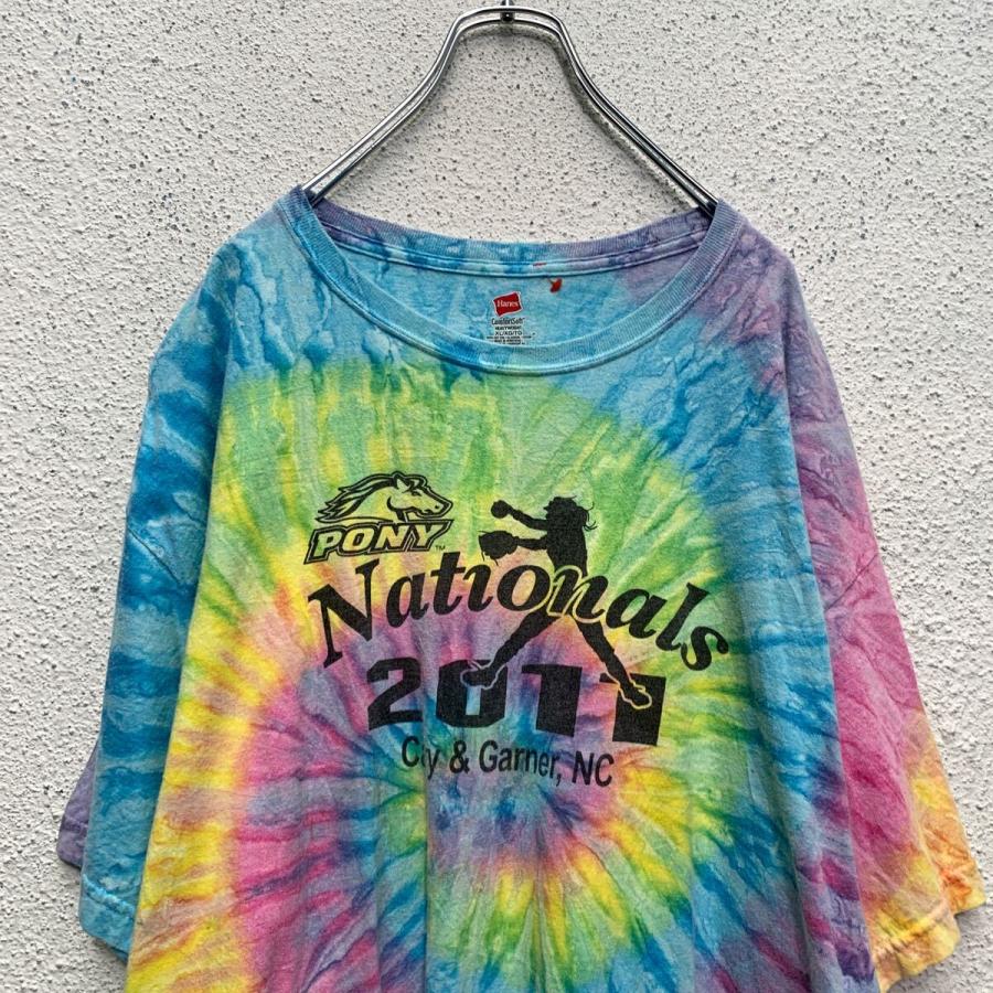 Hanes 半袖 タイダイTシャツ XL マルチカラー ヘインズ ビッグサイズ クルーネック プリント 2011 古着卸 アメリカ仕入 a606-6323 : 古着屋DEN ヤフーショッピング ...