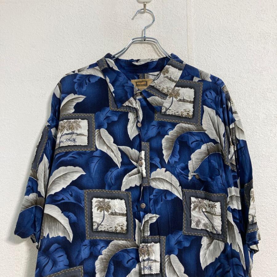 FOUNDRY 半袖 アロハシャツ 4XL ネイビー ビッグサイズ トロピカル レーヨン 古着卸 アメリカ仕入 a608-5469 : 古着屋DEN ヤフーショッピング店 - 通販 ...