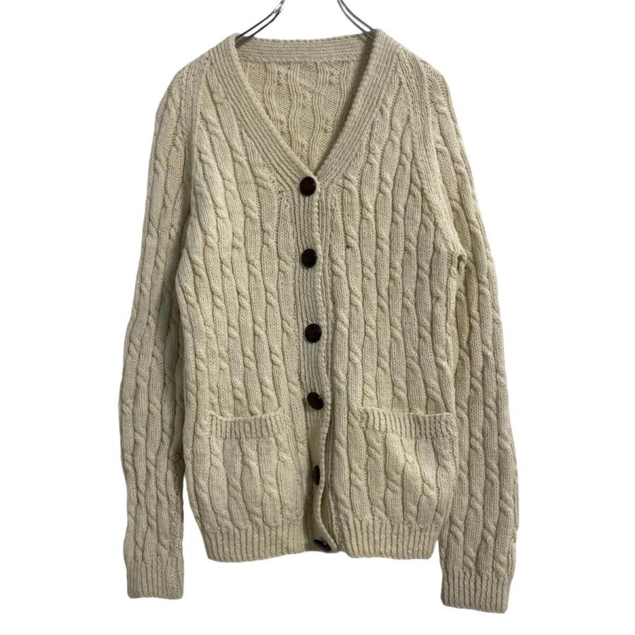 ニット セーター カーディガン レディース M〜 ホワイト ハンドメイド Vネック 古着卸 アメリカ仕入 a610-7083 : 古着屋DEN ヤフーショッピング店 - 通販 - Yahoo ...