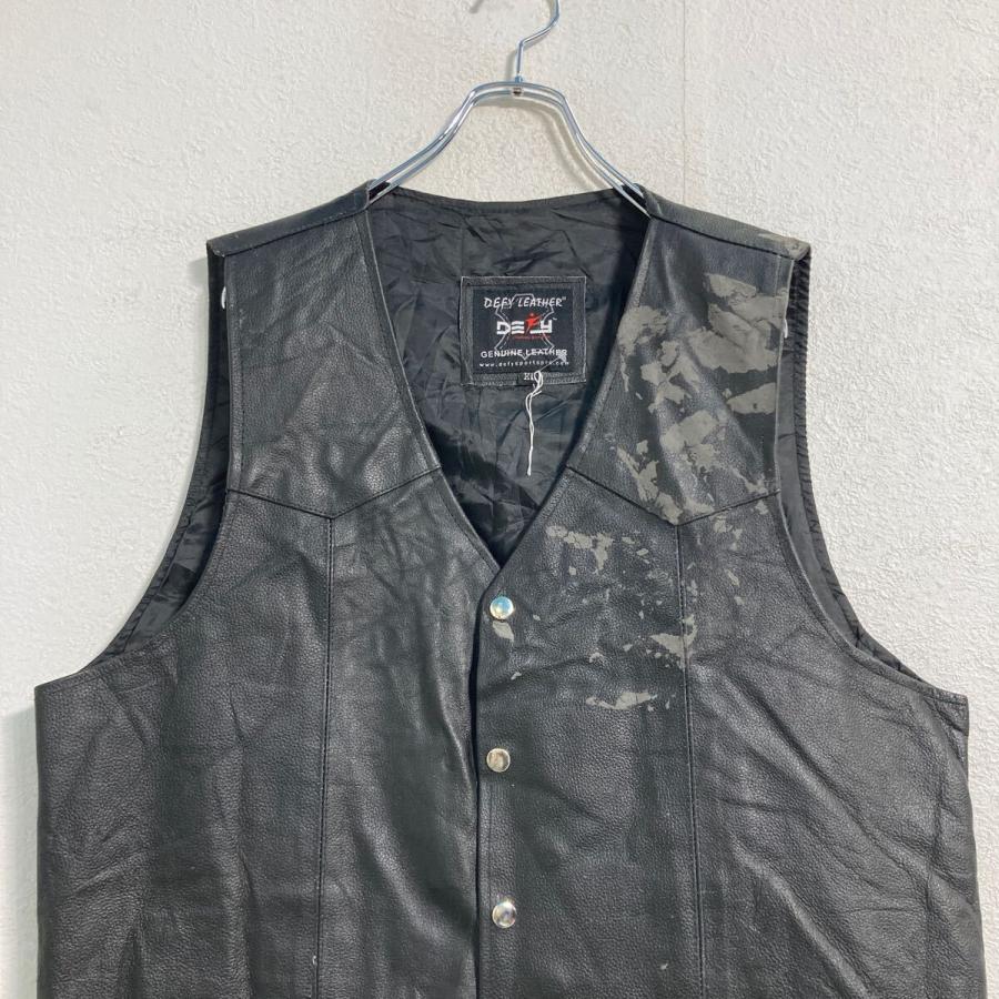 DEFY レザーベスト XL ブラック ビッグサイズ 古着卸 アメリカ仕入 a610-8034 : 古着屋DEN ヤフーショッピング店 - 通販 - Yahoo!ショッピング