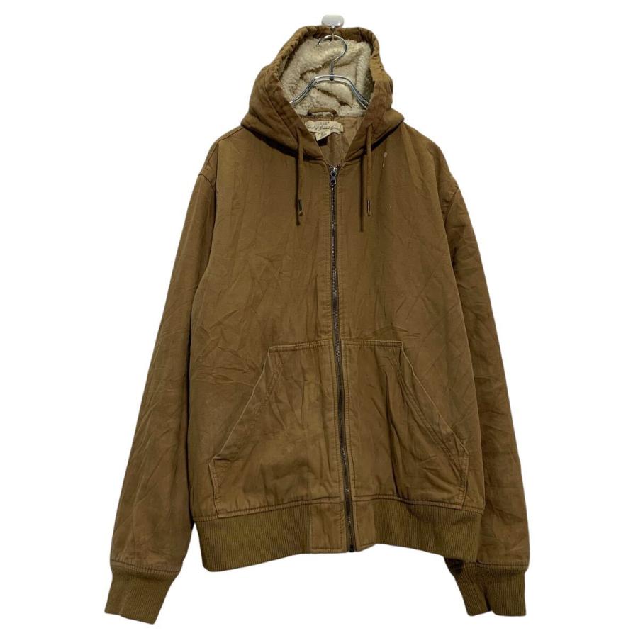 コットンジャケット L ブラウン ジップアップ ダック地 フード付き 切替 秋冬 アウター 古着卸 アメリカ仕入 a611-5377 : 古着屋DEN ヤフーショッピング店 - 通販 ...