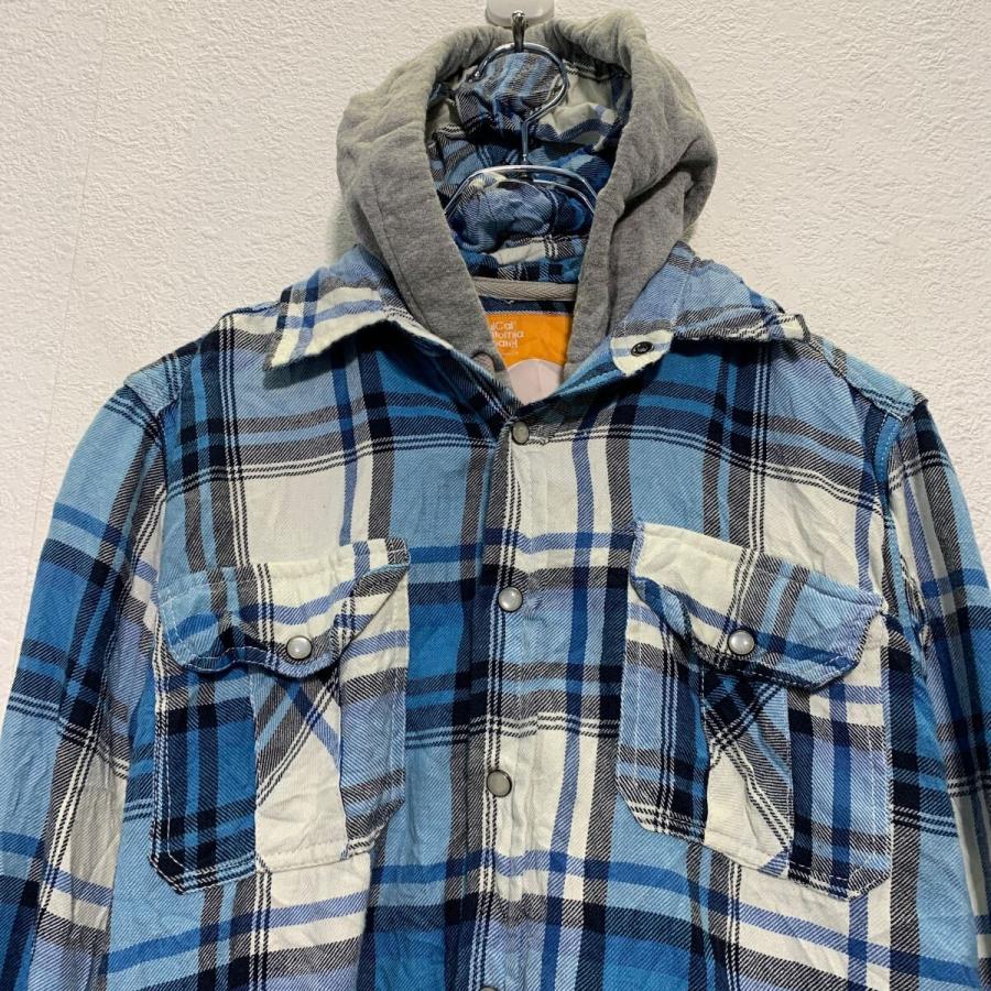 レイヤードジャケット M ブルー ホワイト グレー ジップアップ スナップボタン チェック アウター 薄手 古着卸 アメリカ仕入 a611-5389 : a611-5389 : 古着屋DEN ...