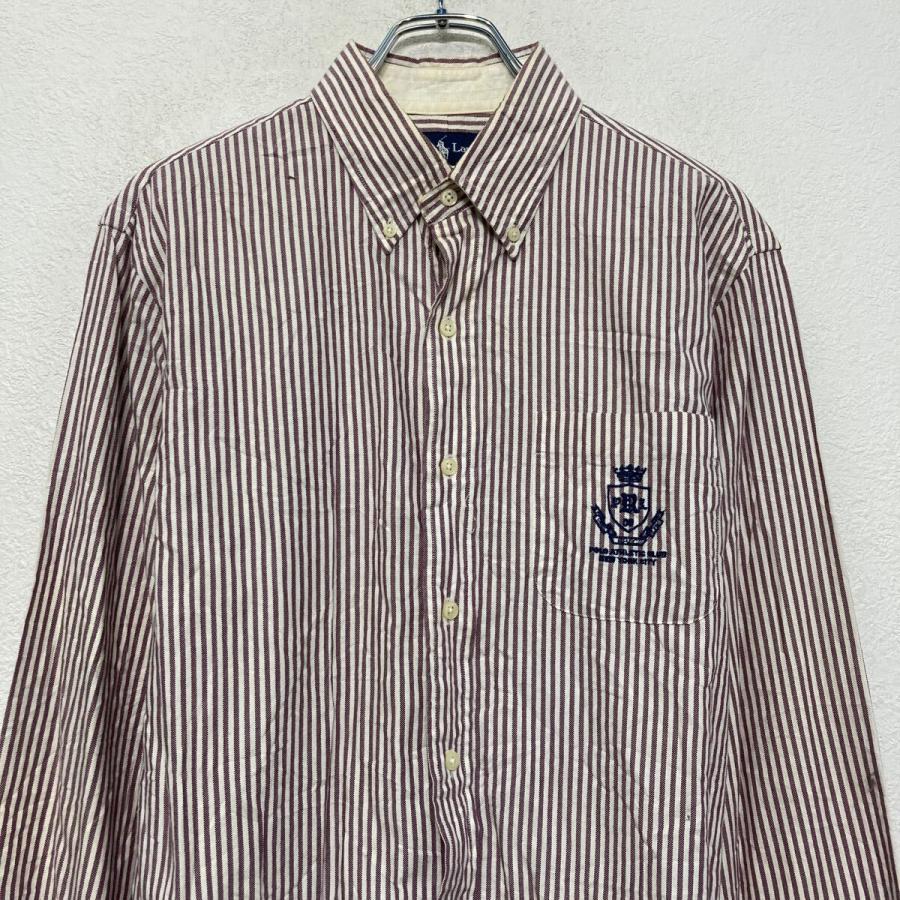Ralph Lauren 長袖 ストライプシャツ M レッド 刺繍 ラルフローレン ボタンダウン 古着卸 アメリカ仕入 a611-5542 : 古着屋DEN ヤフーショッピング店 - 通販 ...