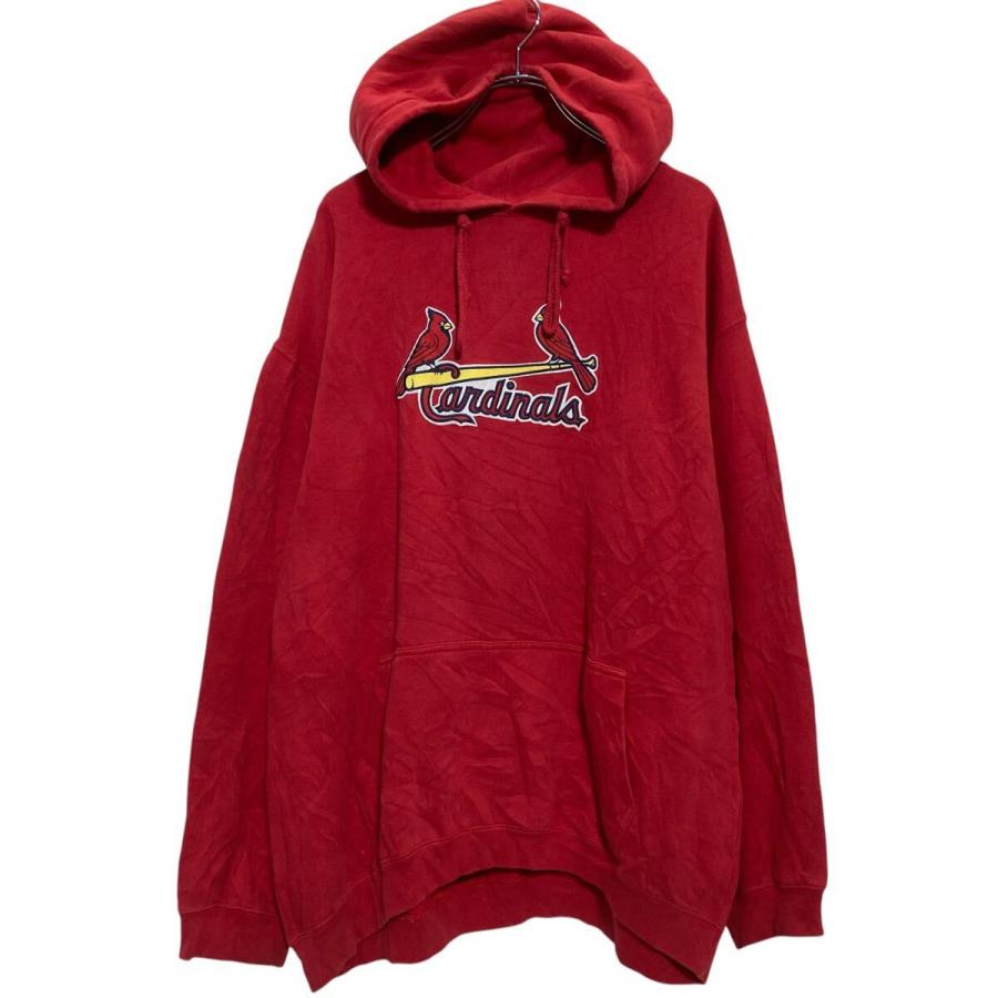Majestic ロゴスウェット パーカー L レッド マジェスティック Cardinals 裏起毛 プルオーバー 古着卸 アメリカ仕入 a611-7571 : a611-7571 : 古着屋 ...