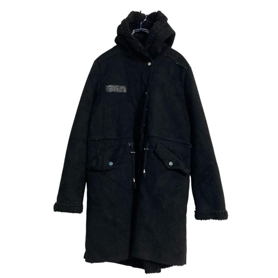 ZAC&ZOE フェイク ムートンコート レディース L ブラック フード ウエスト絞り 古着卸 アメリカ仕入 a611-7703 : a611-7703 : 古着屋DEN ヤフーショッピング ...