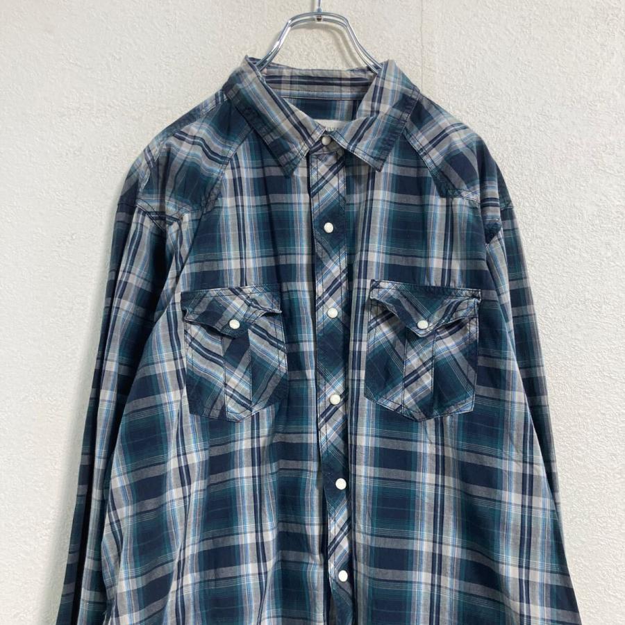WINDRIVER 長袖 チェックシャツ XL ネイビー グリーン ホワイト ウエスタン ビッグサイズ 古着卸 アメリカ仕入 a612-5523 : 古着屋DEN ヤフーショッピング店 ...