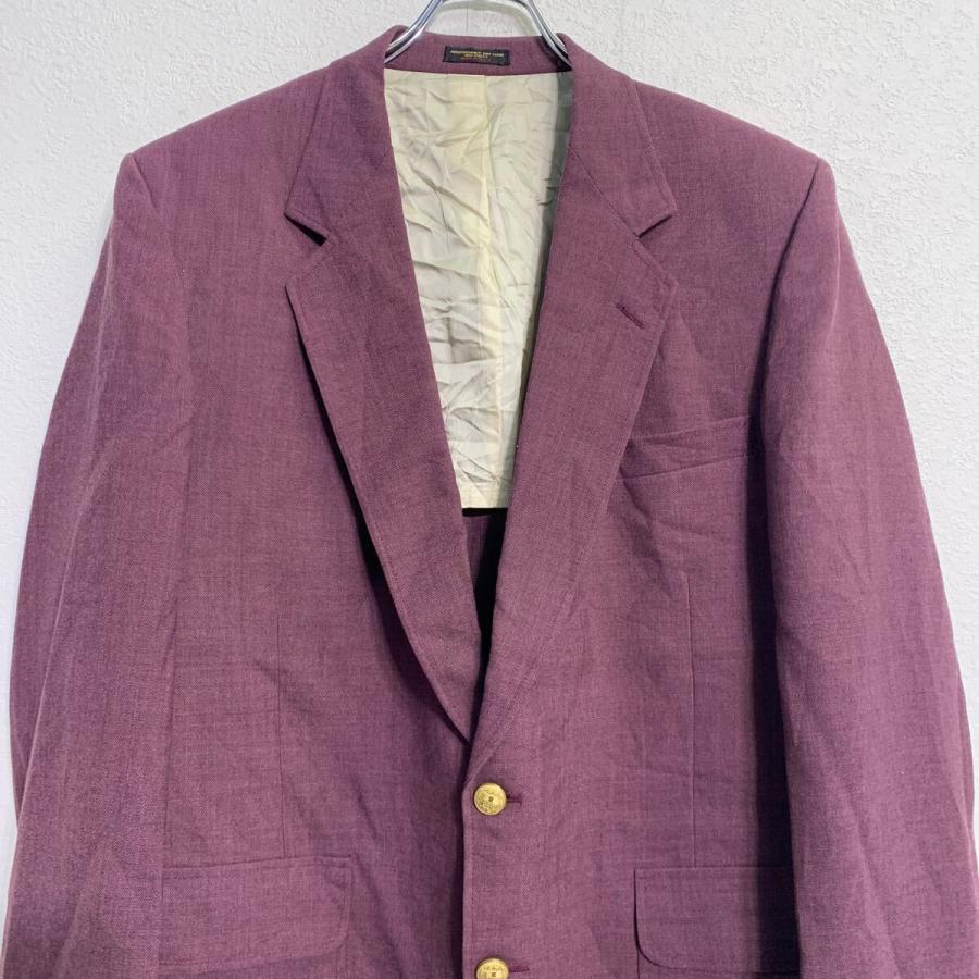 テーラードジャケット L 程 エンジ ボタン アメリカ製 ブレザー ポケット付き 秋冬 アウター 古着卸 アメリカ仕入 a612-6367 : 古着屋DEN ヤフーショッピング店 - 通販 ...