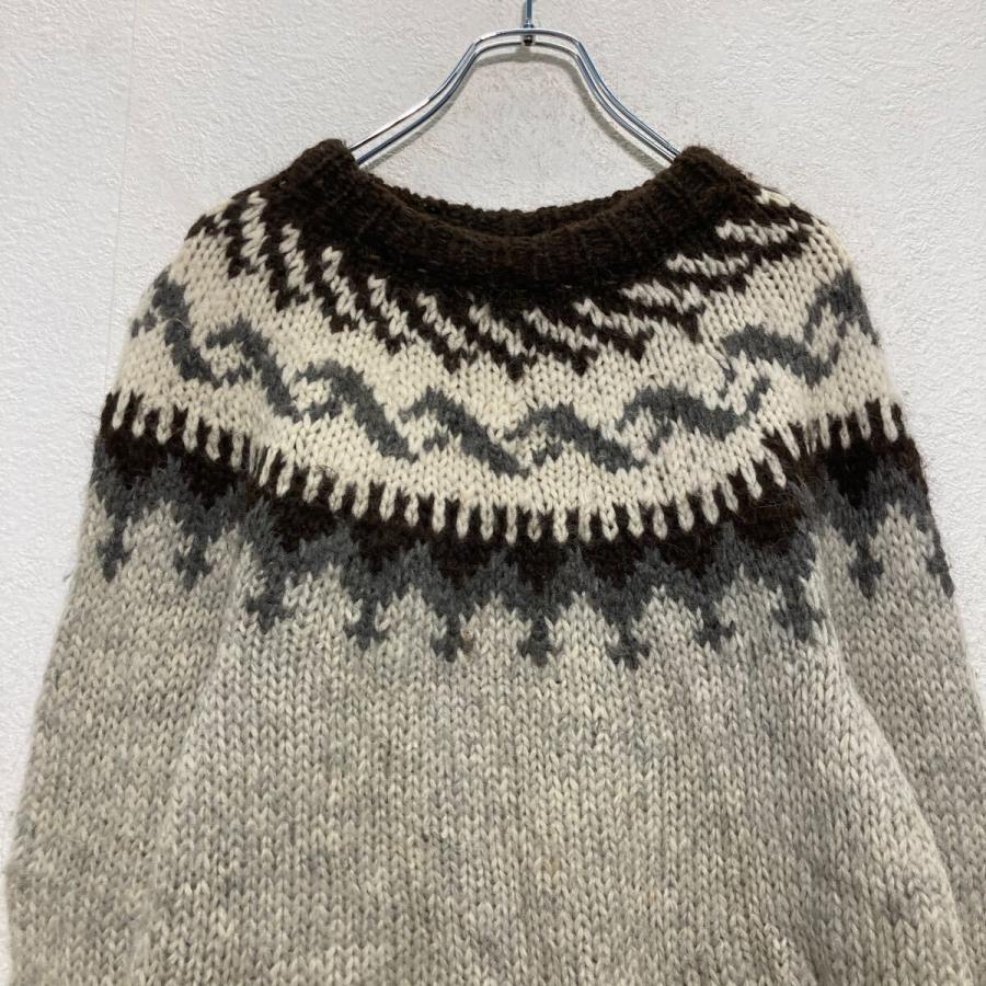 フェアアイル風 ミックスニット セーター XL〜 ライトグレー ブラウン ハンドメイド 古着卸 アメリカ仕入 a612-7862 : 古着屋DEN ヤフーショッピング店 - 通販 ...