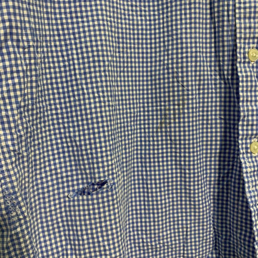 Ralph Lauren 長袖 チェックシャツ M ブルー ホワイト ラルフローレン ボタンダウン ギンガムチェック 古着卸 アメリカ仕入 a701-5027 : 古着屋DEN ヤフー ...