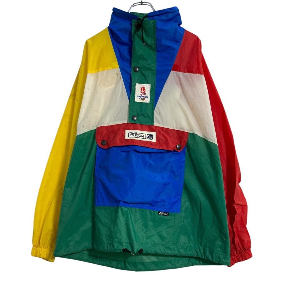 K-WAY ナイロン アノラックジャケット M レッド ホワイト グリーン イエロー オリンピック 古着卸 アメリカ仕入 a701-5185 : a701-5185 : 古着屋DEN ヤフー ...