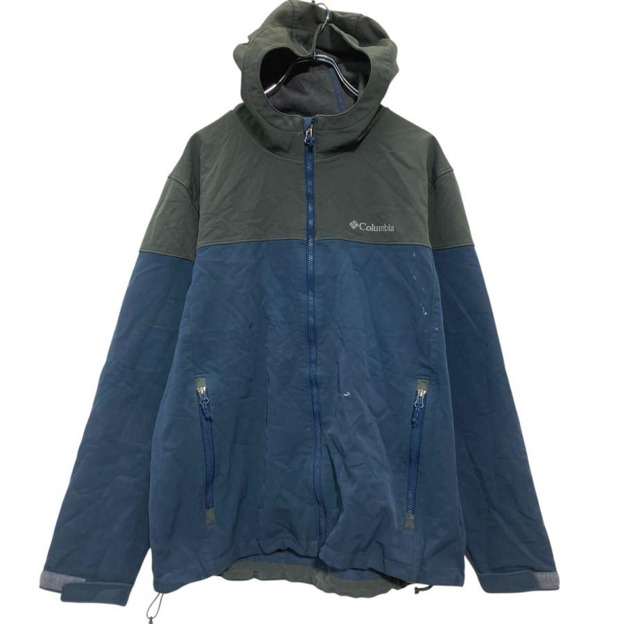 Columbia ソフトシェルパーカー L グレー ネイビー 切替 裏フリース コロンビア アウトドア 古着卸 アメリカ仕入 a702-7435 : 古着屋DEN ヤフーショッピング店 ...