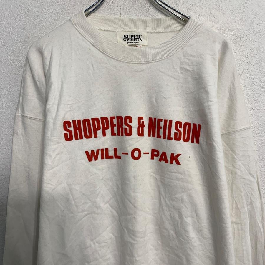 プリントスウェット トレーナー XL ホワイト プルオーバー ビッグサイズ シンプル 裏起毛 古着卸 アメリカ仕入 a703-6236 : 古着屋DEN ヤフーショッピング店 - 通販 ...