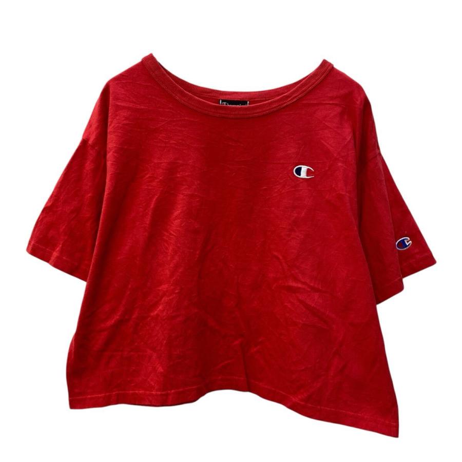 Champion 半袖 ロゴTシャツ レディース L レッド チャンピオン 短丈 バックプリント 古着卸 アメリカ仕入 a704-5336 : 古着屋DEN ヤフーショッピング店 - 通販 ...