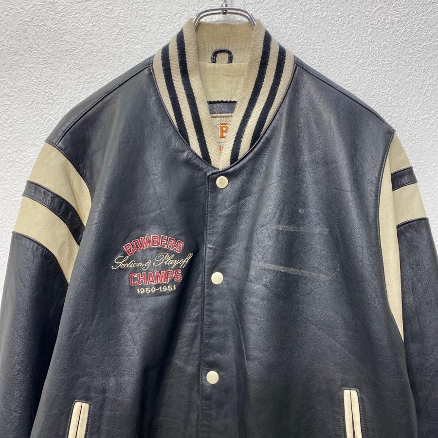 BOMBERS レザースタジャン M ブラック ボンバージャケット 古着卸 アメリカ仕入 a704-5373 : 古着屋DEN ヤフーショッピング店 - 通販 - Yahoo!ショッピング