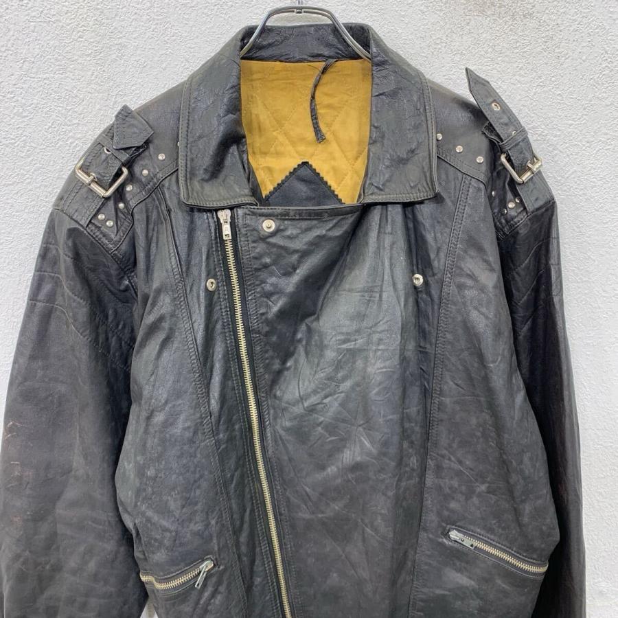 レザージャケット L〜 ブラック ジップアップ ライダース ダブルライダース エポレット アウター 古着卸 アメリカ仕入 a705-5239 : 古着屋DEN ヤフーショッピング店 - 通販 ...