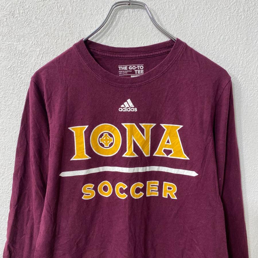 adidas 長袖 プリントTシャツ S バーガンディ アディダス サッカー ロンT ロングTシャツ 古着卸 アメリカ仕入 a705-5803 : 古着屋DEN ヤフーショッピング店 - 通販 ...