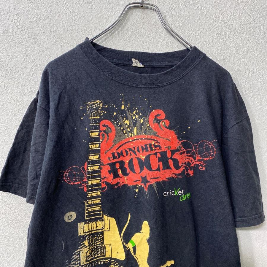 anvil DONORS ROCK 半袖 プリントTシャツ M ブラック アンビル ロックT バックプリント 古着卸 アメリカ仕入 a705 ...