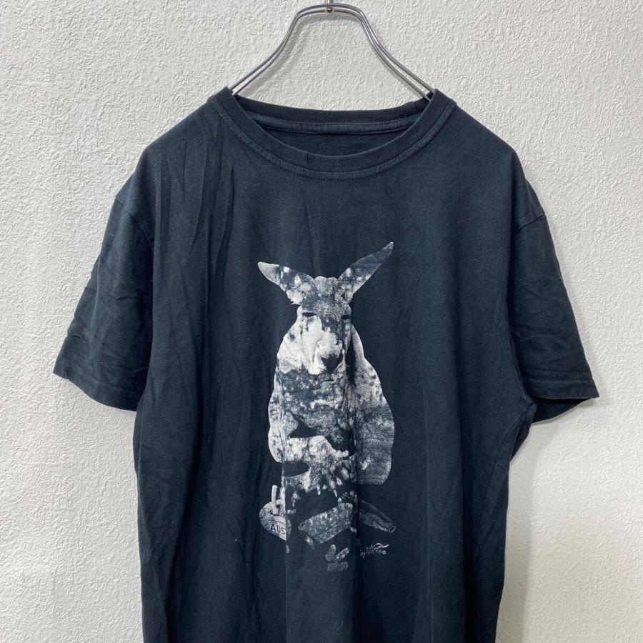半袖 プリントTシャツ M〜L ブラック ビッグプリント カンガルー アニマルTシャツ 古着卸 アメリカ仕入 a706-5504 : 古着屋DEN ヤフーショッピング店 - 通販 ...