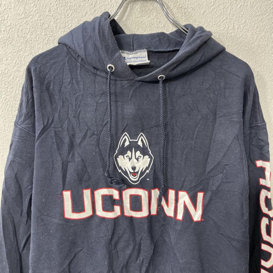 Champion プリントウェット パーカー L ネイビー チャンピオン フーディー プルオーバー トップス 秋物 a801-5031 ...